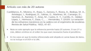 NORMAS APA SEPTIMA EDICION COMPILADO MARCO PAREDES | PPTX