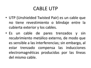 Normas cable utp | PPTX