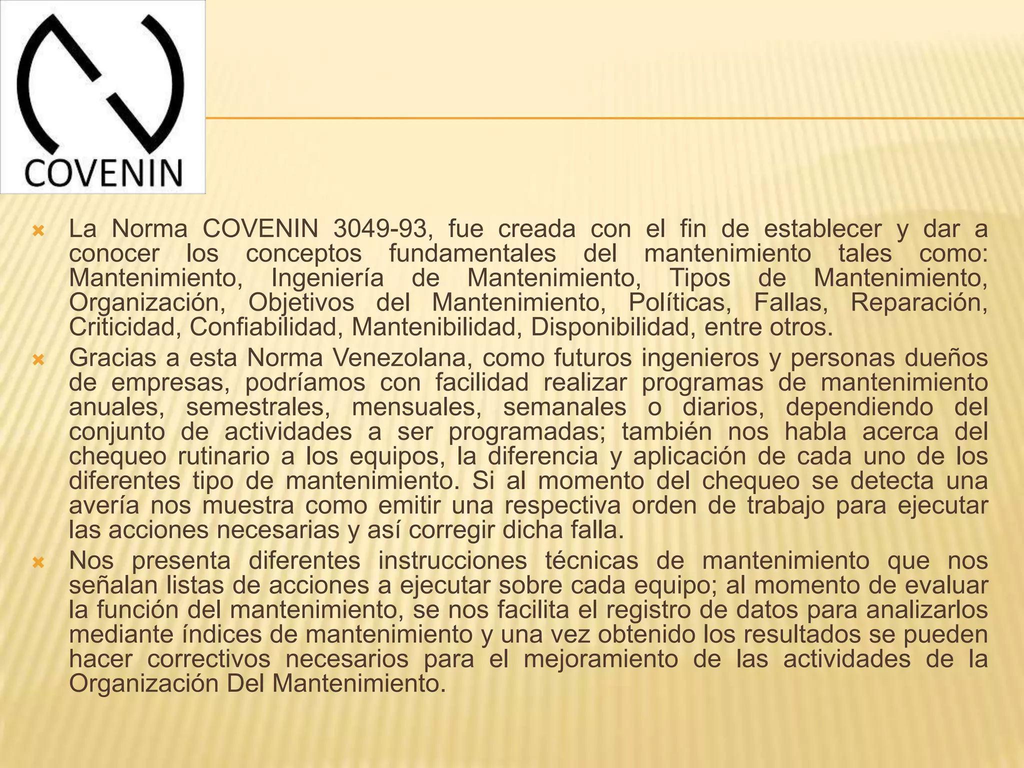 Normas covenin | PPT