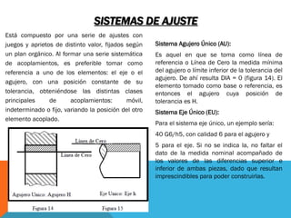 Normas de ajuste y tolerancia | PDF