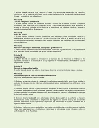 Normas Generales de Auditoria de Estado. CGR, Mayo 2013 | PDF