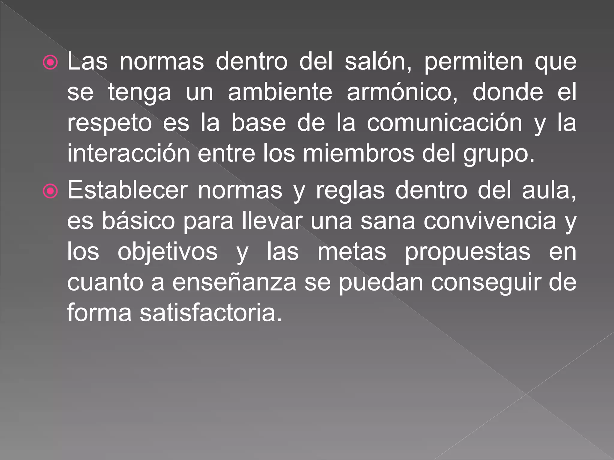 Normas de comportamientos en la escuela | PPTX