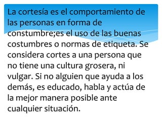 Normas de cortesía | PPTX