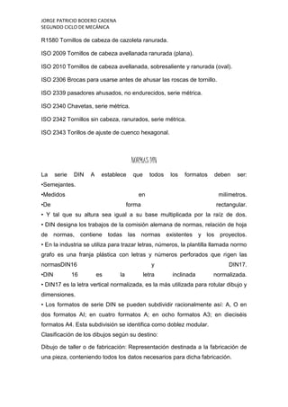 Normas de dibujo técnico del ecuador | DOCX