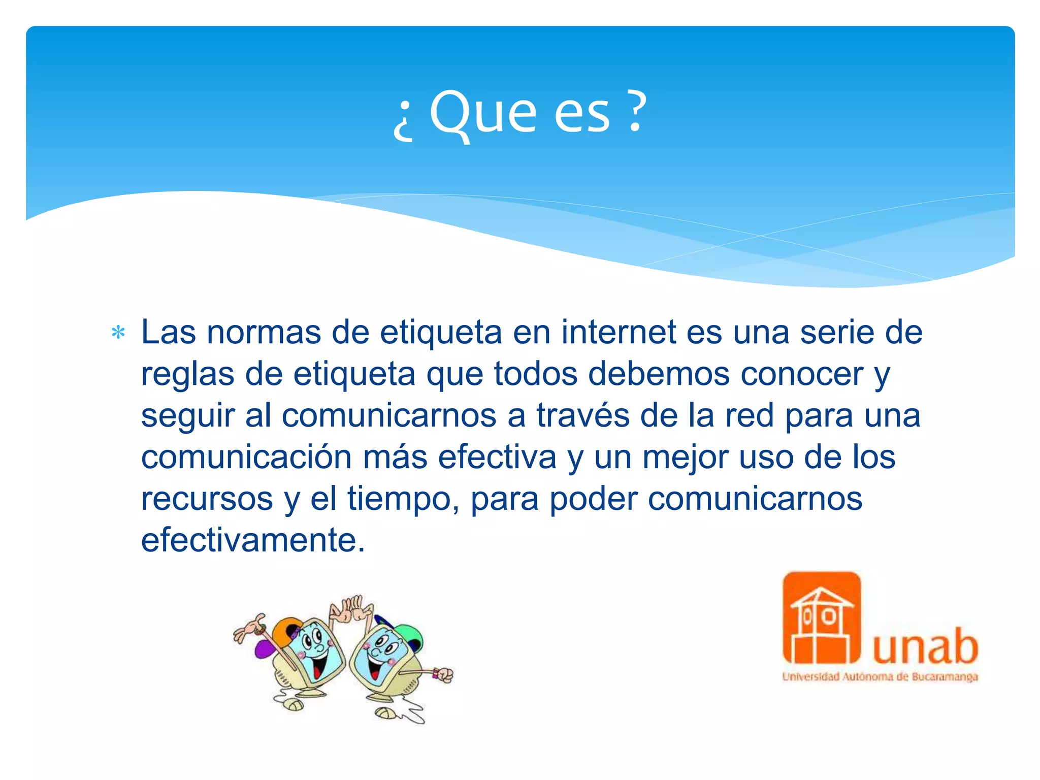 Normas de etiqueta | PPT