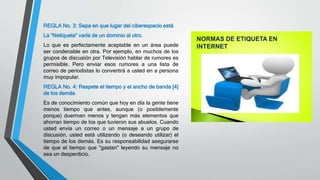 Normas de etiqueta en internet | PPT