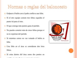 Normas del basquetbol | PPTX