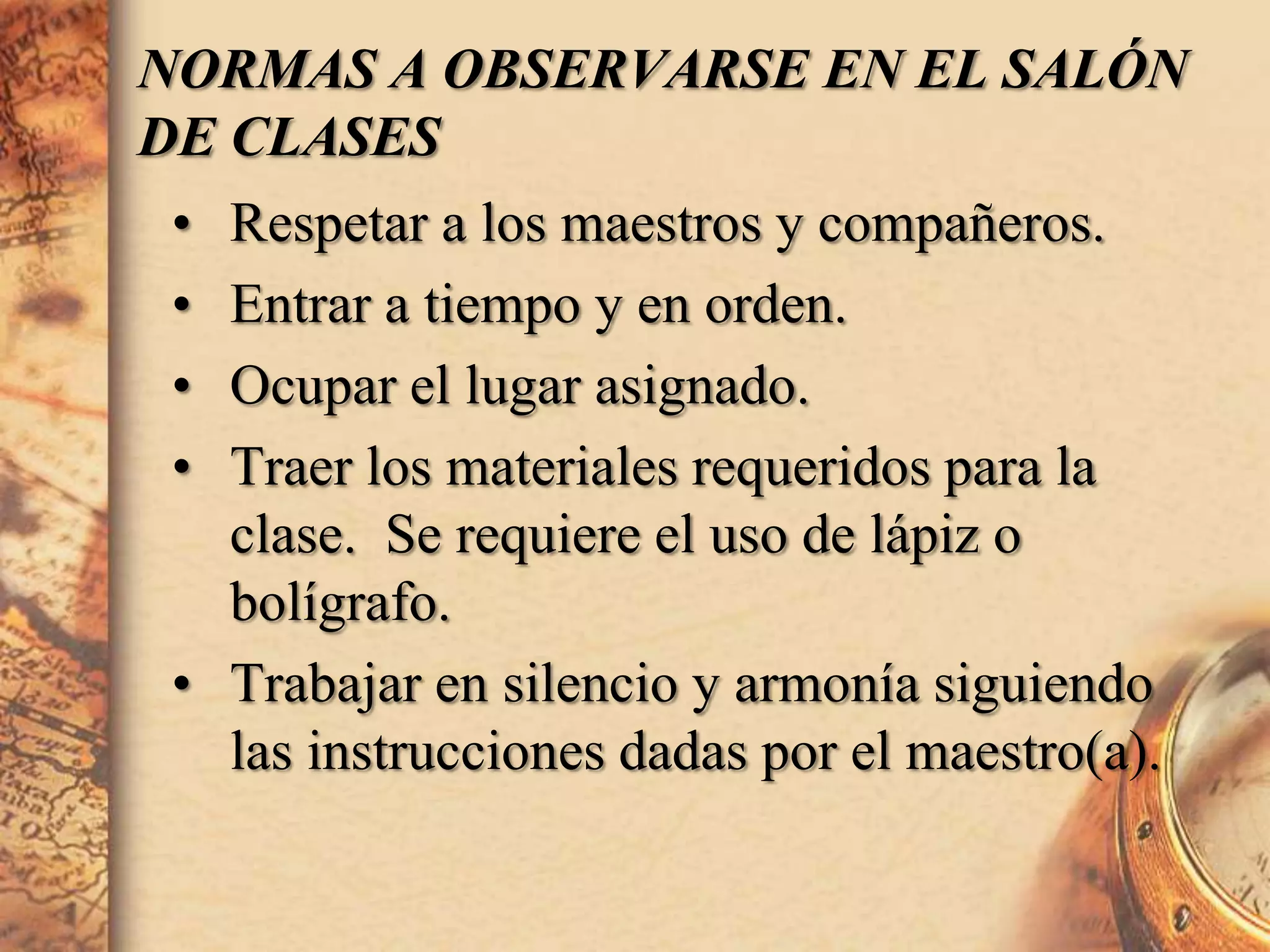 Normas del salón de clases | PPTX | Education