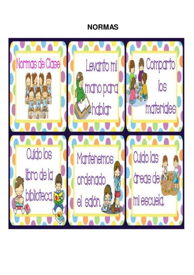 Normas De Clase 2016 2017 Arcoiris 2 Imagenes Educativas 5bc