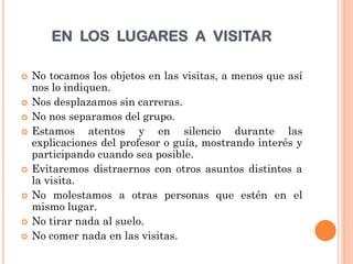 Normas excursión a madrid | PDF