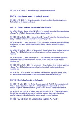 Normas iec publicadas | PDF | Home Appliances | Home & Garden