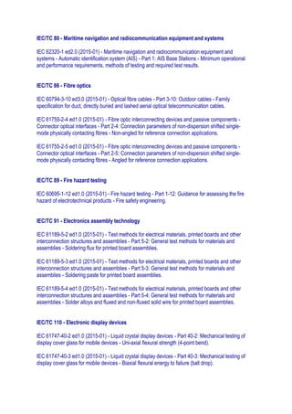 Normas iec publicadas | PDF