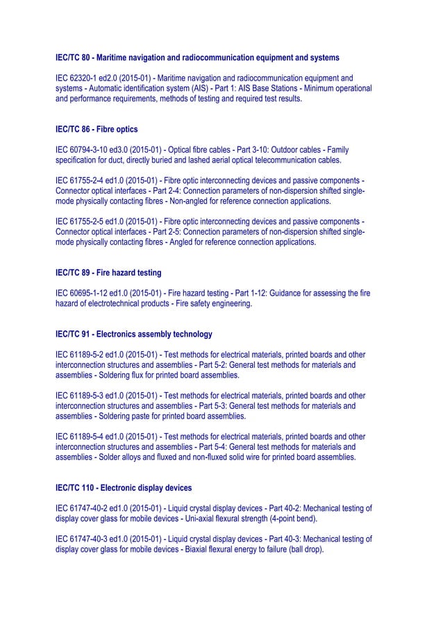 Normas iec publicadas | PDF | Home Appliances | Home & Garden
