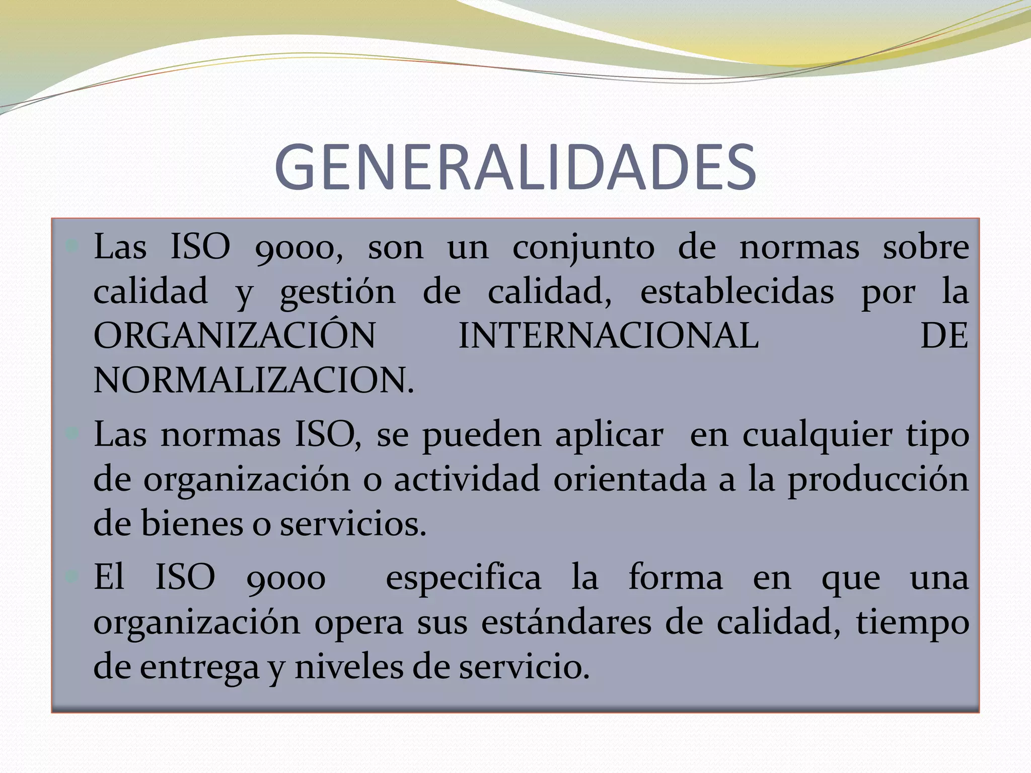 Normas iso generalidades | PPT