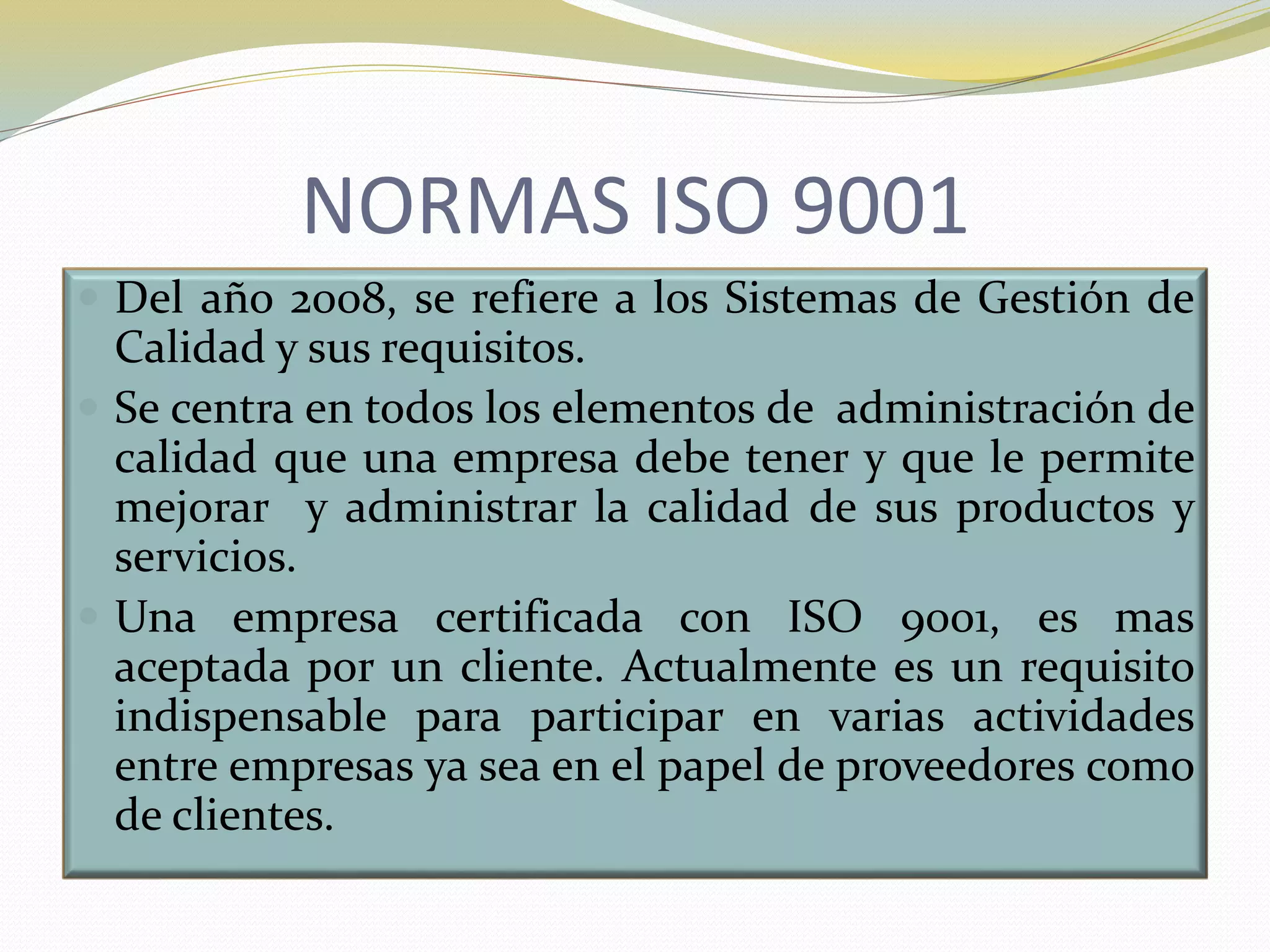 Normas iso generalidades | PPT