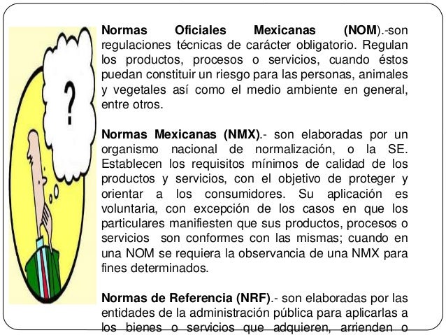 Normas oficiales mexicanas