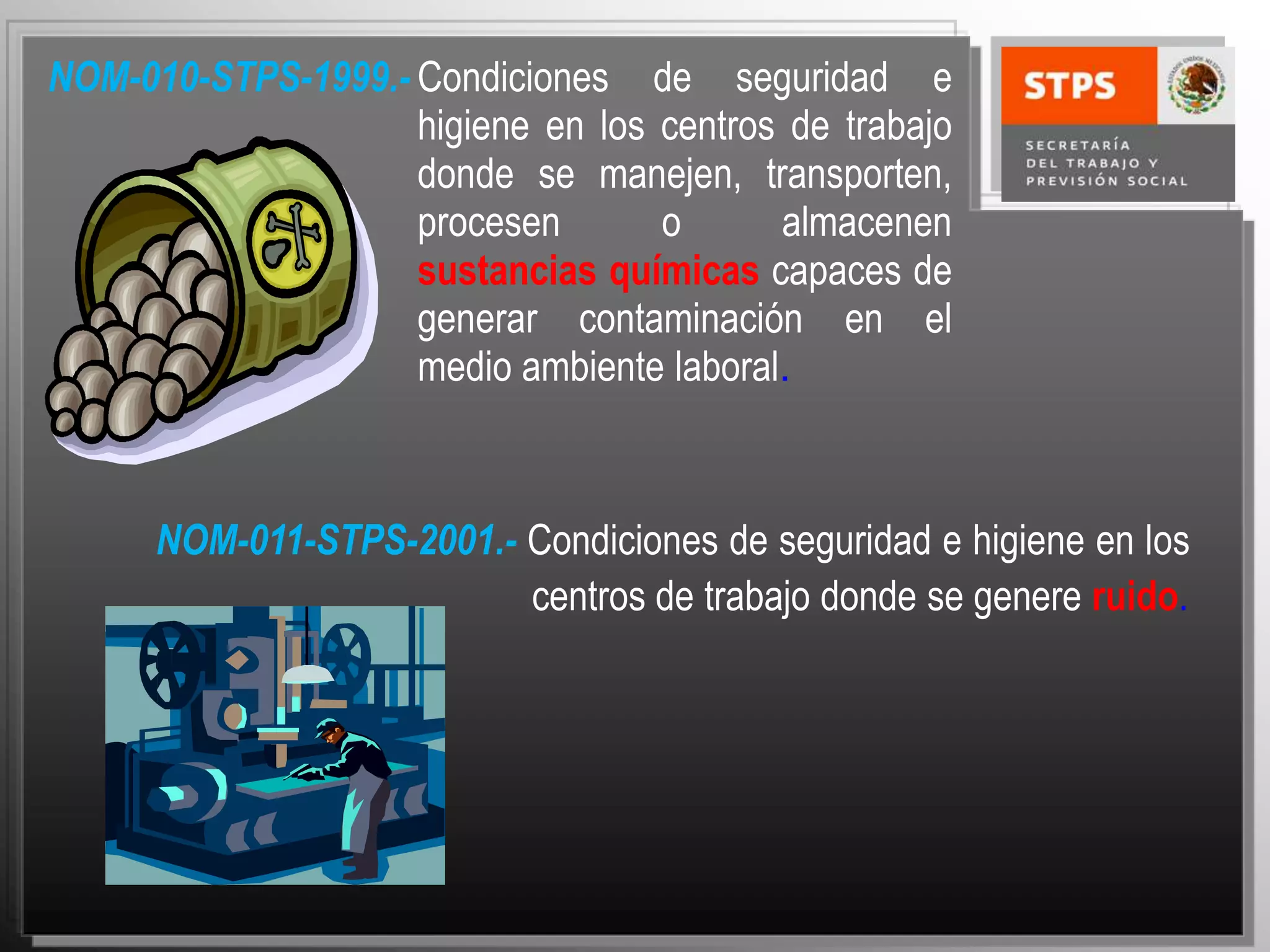 Normas oficiales mexicanas nom stps | PPTX
