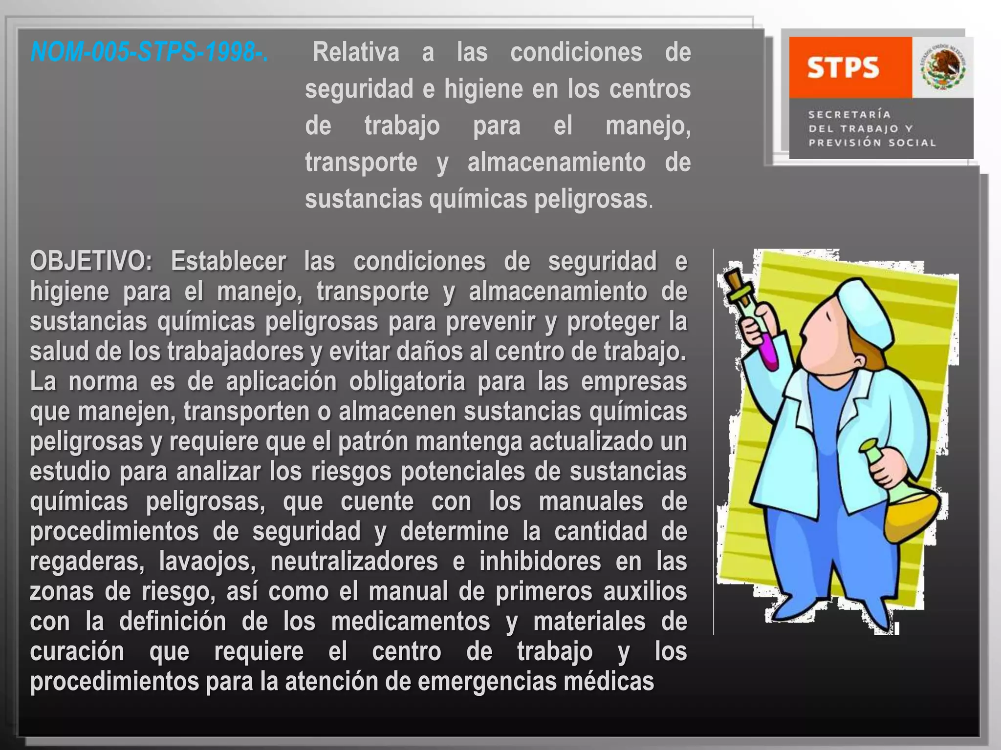 Normas oficiales mexicanas nom stps | PPTX