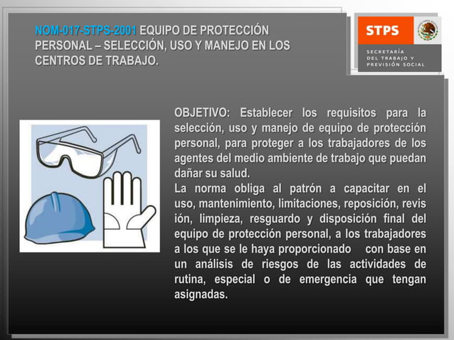 Normas oficiales mexicanas nom stps | PPTX