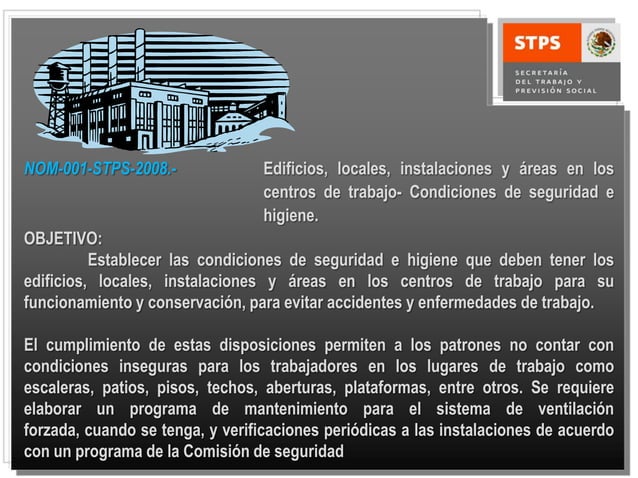 Normas oficiales mexicanas nom stps | PPTX