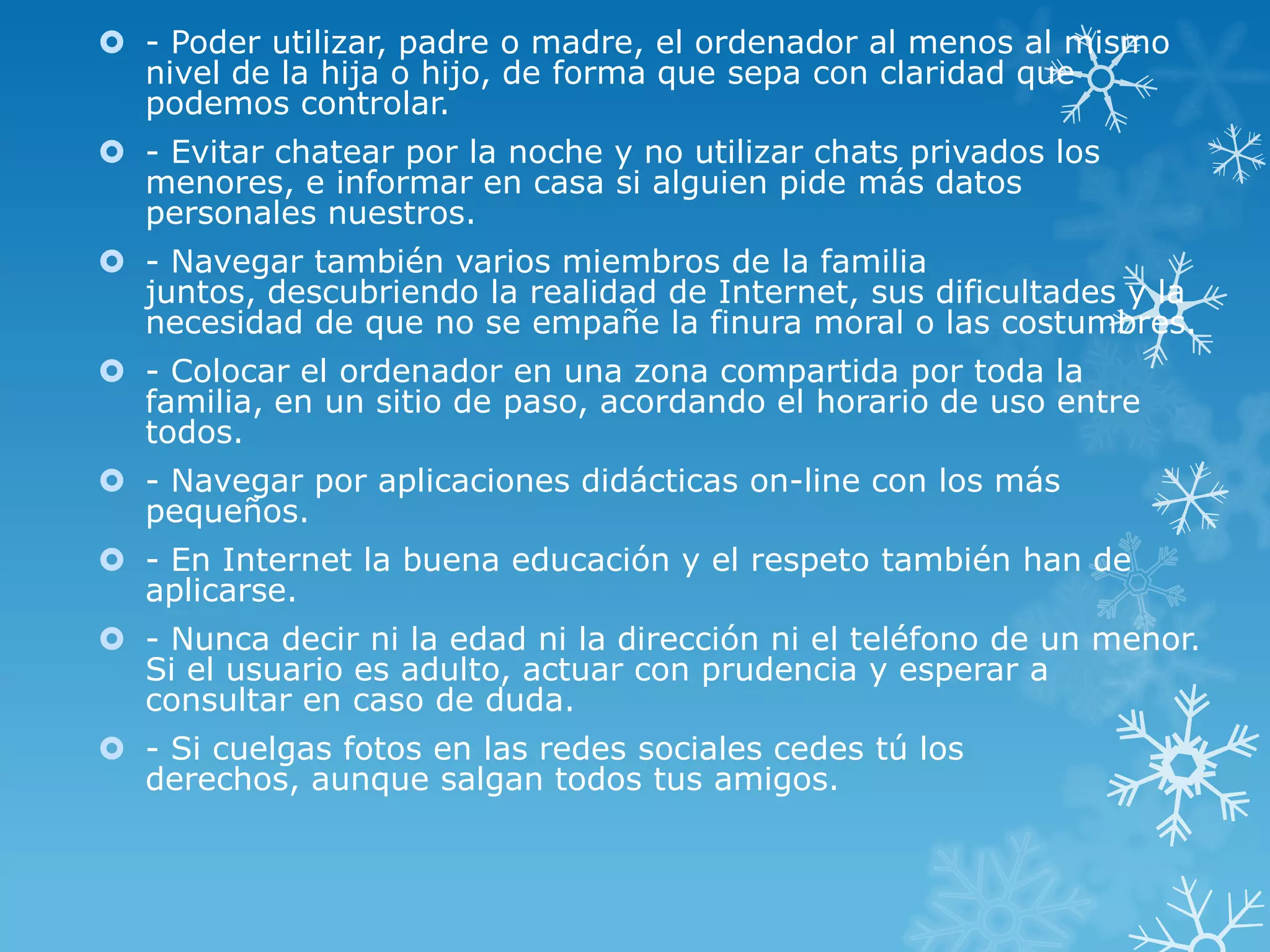 Normas para el buen uso de internet | PPT