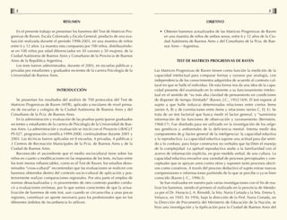 Actualizacion baremos test de Raven | PDF