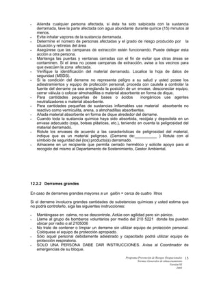 Normas seguridad sustancias quimicas | PDF