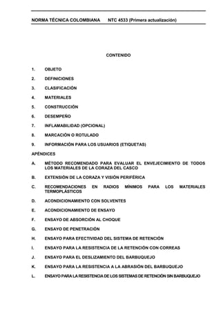 Norma Técnica Colombiana 4533 | PDF