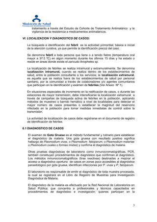 Norma Tecnica Malaria(Version Final)Set | DOC