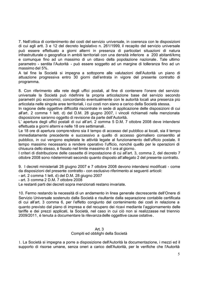 Normativa contratto programma_ 2009_2011 | PDF