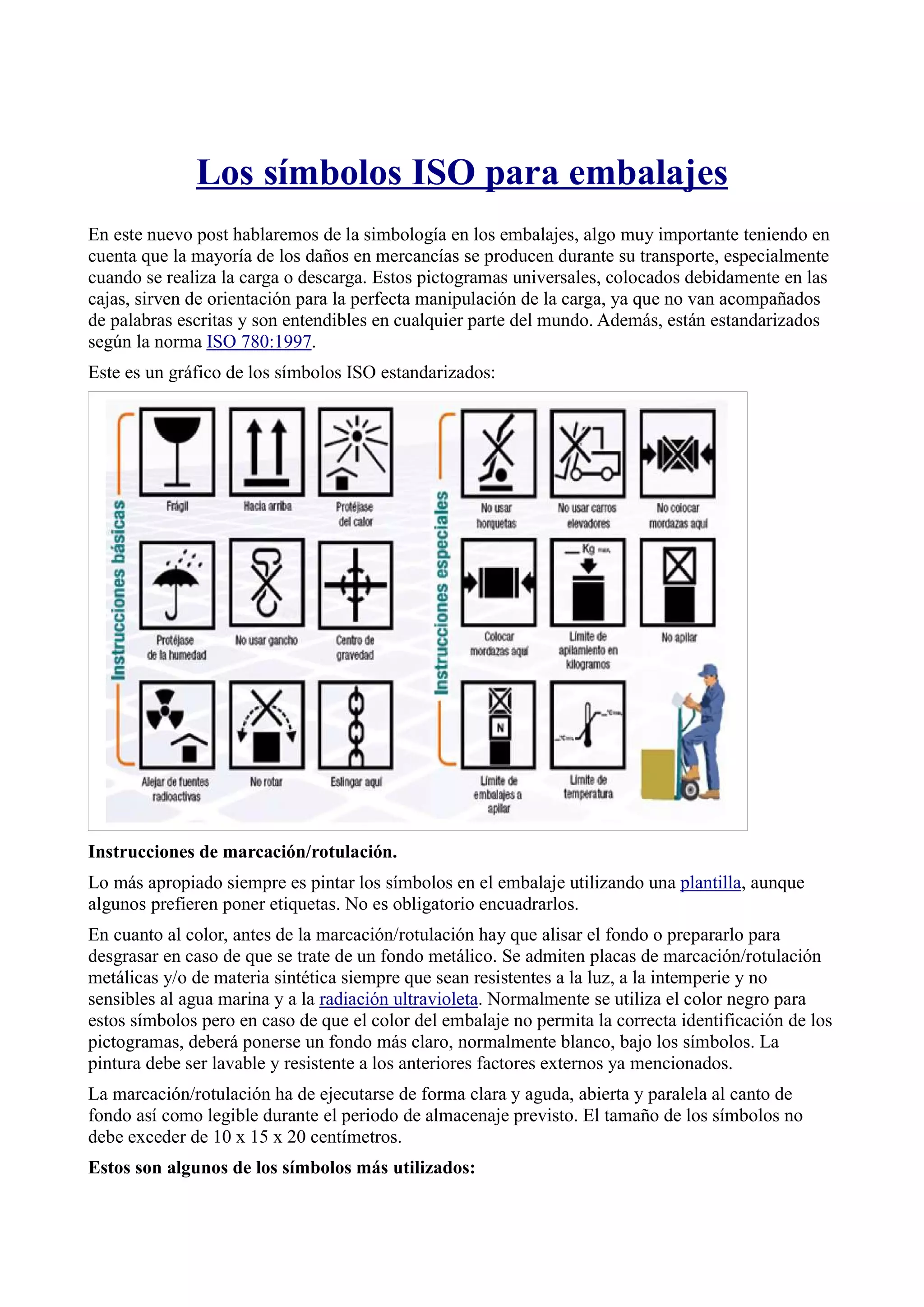 Normativa iso para embalajes | PDF