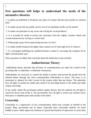 Normative theories (1) | DOCX | Political Issues & policy | Politics