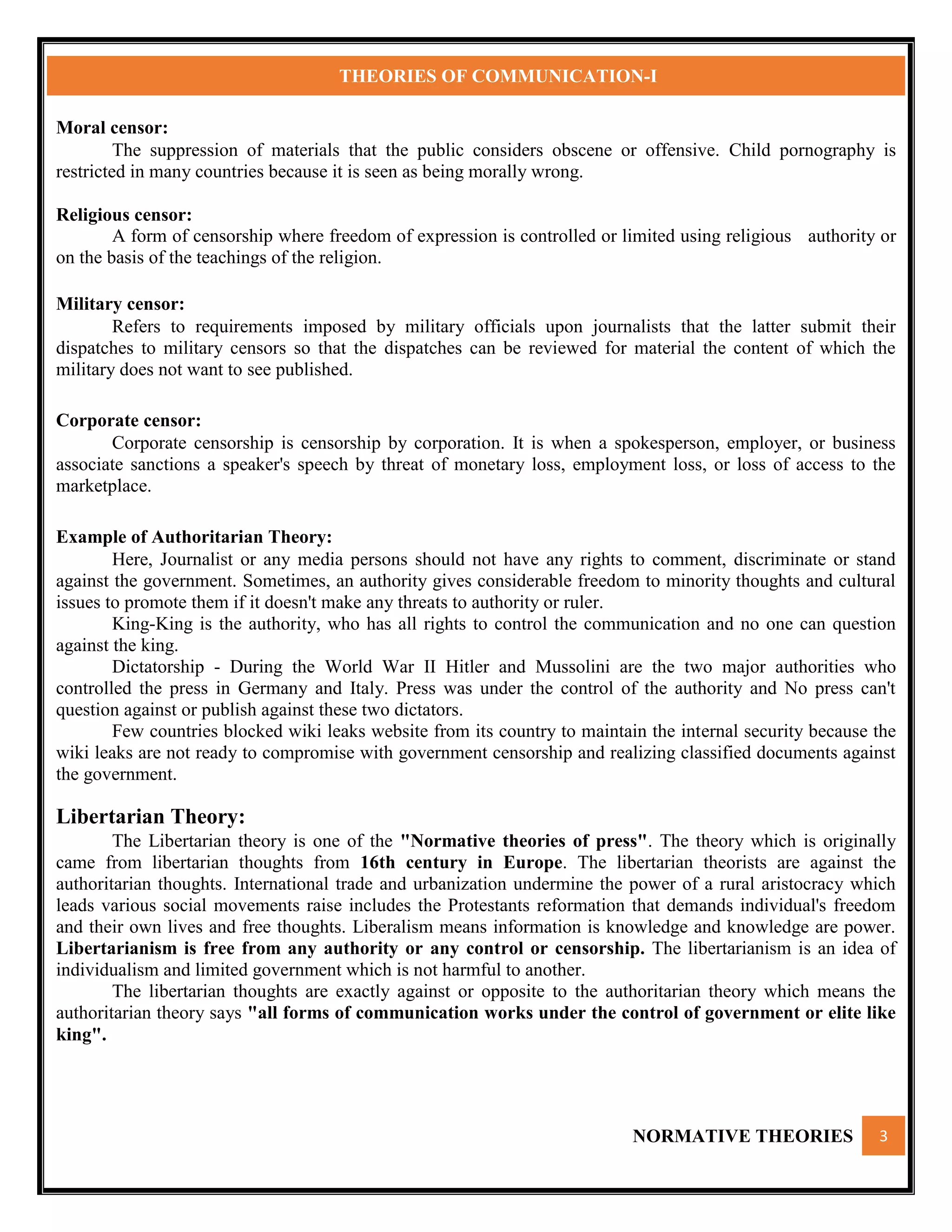 Normative Theories Pdf
