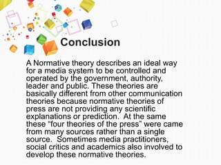 Normative theories(1) slideshare | PPTX