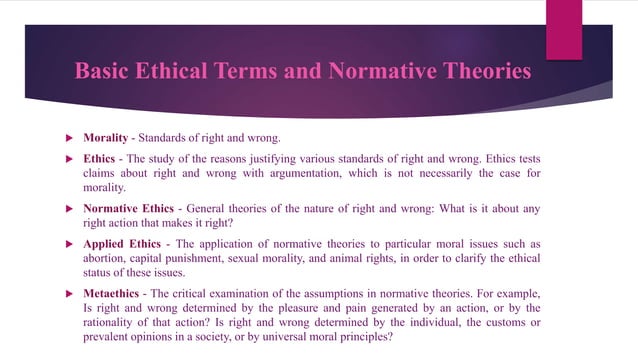 Normative theory