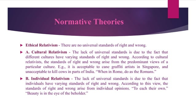 Normative theory
