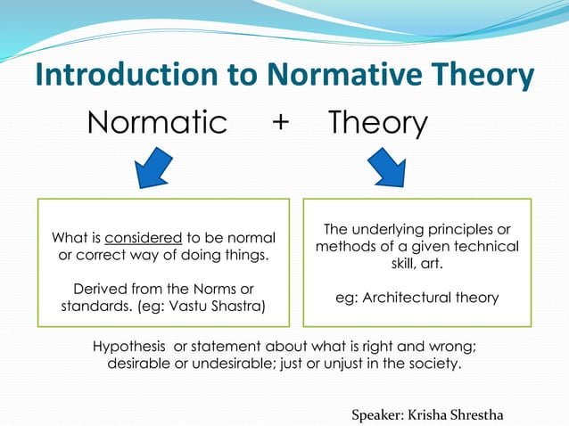 Normative theory | PPTX