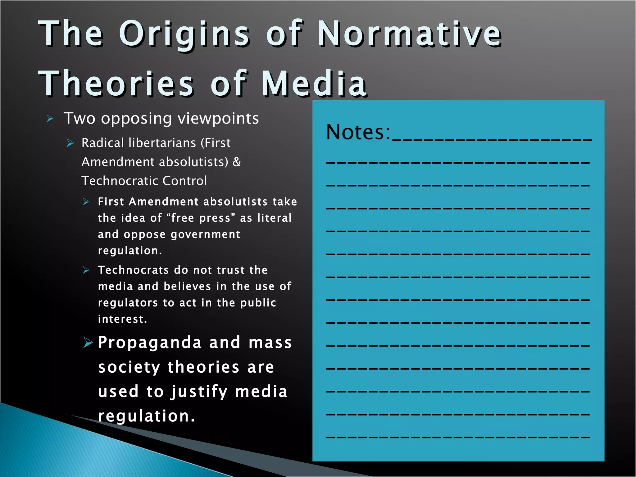 Normative Theory | PPT