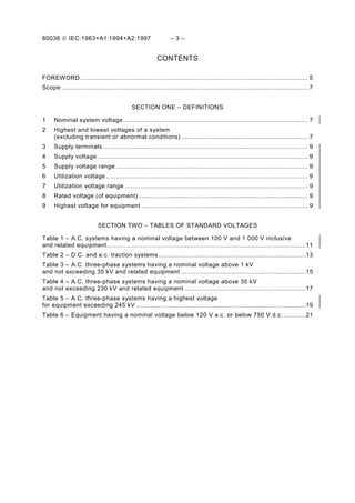 Norma voltaje 60038 iec | PDF