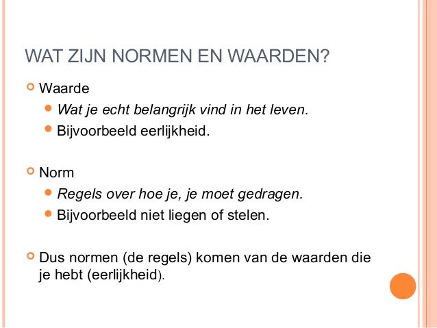 Normen en waarden maatschappijleer