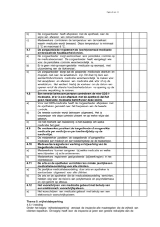 Normen inspectiebezoeken 2016 checklist | PDF