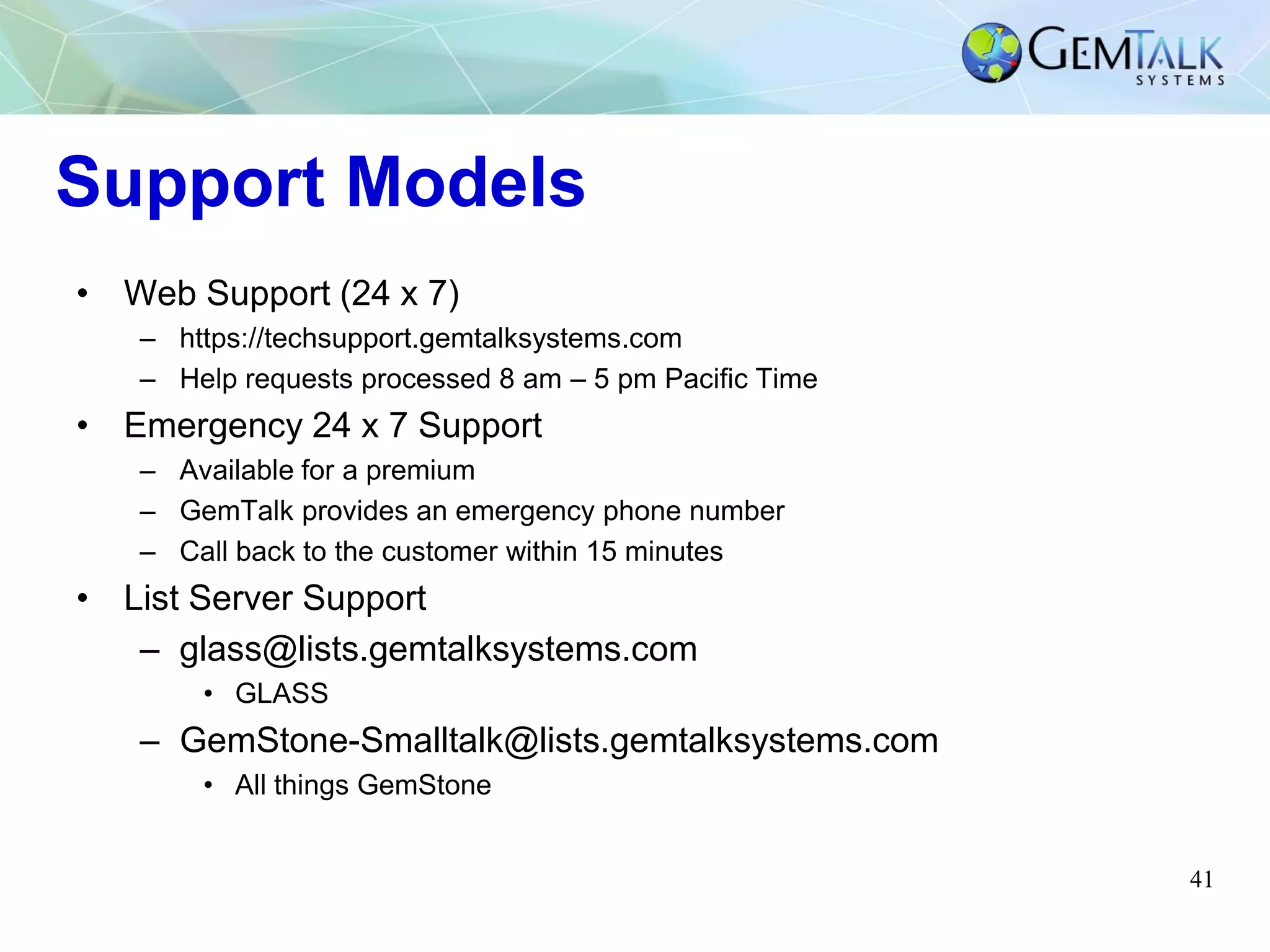 Gemstone RoadMap | PPT