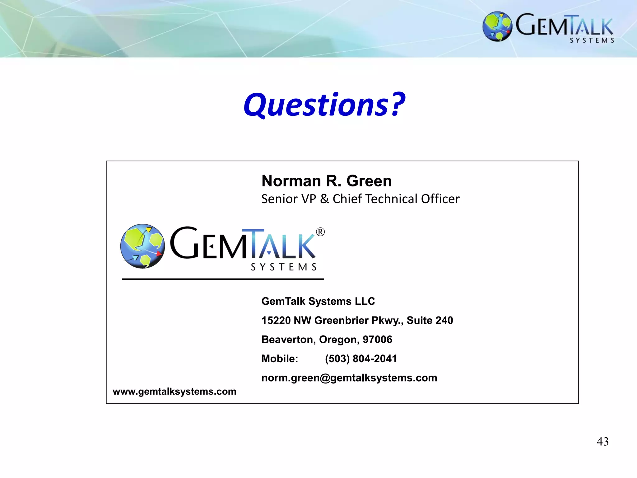 Gemstone RoadMap | PPT