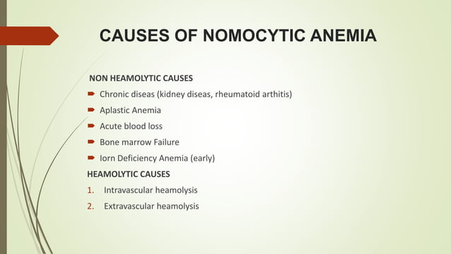 Normocytic anemia