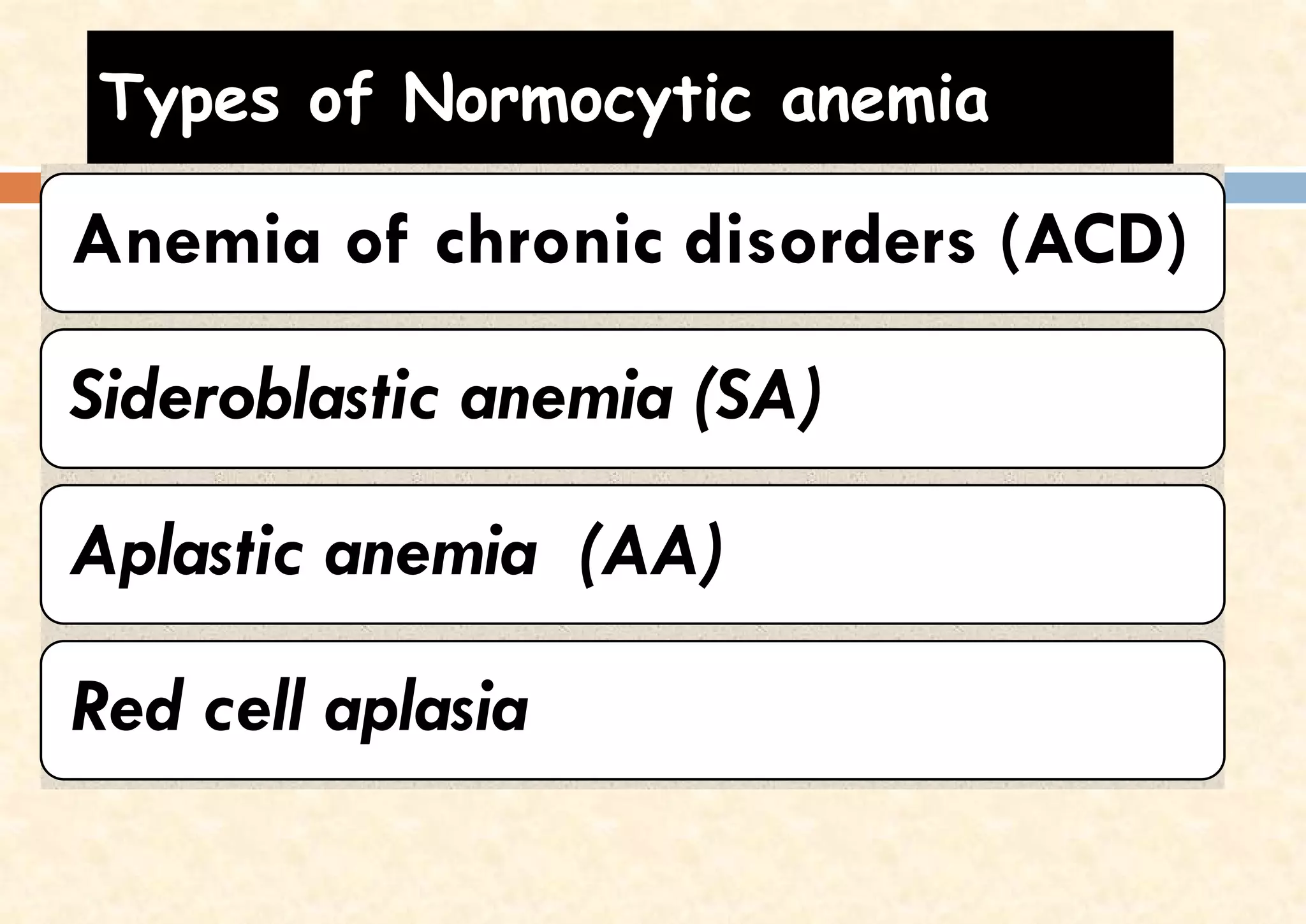 Normocytic Anemias.pdf | Blood Disorders | Diseases and Conditions