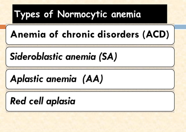 Normocytic Anemias.pdf | Blood Disorders | Diseases and Conditions