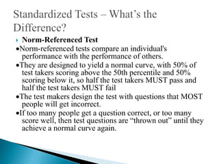 Norm Referenced Standardized Test