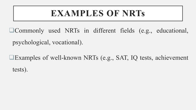 Norm Reference Tests.pptx | Standardized Testing | Educational Assessment