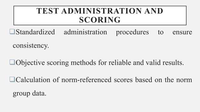 Norm Reference Tests.pptx | Standardized Testing | Educational Assessment