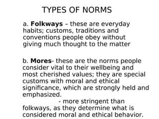 NORMS for the topic in understanding culture.ppt